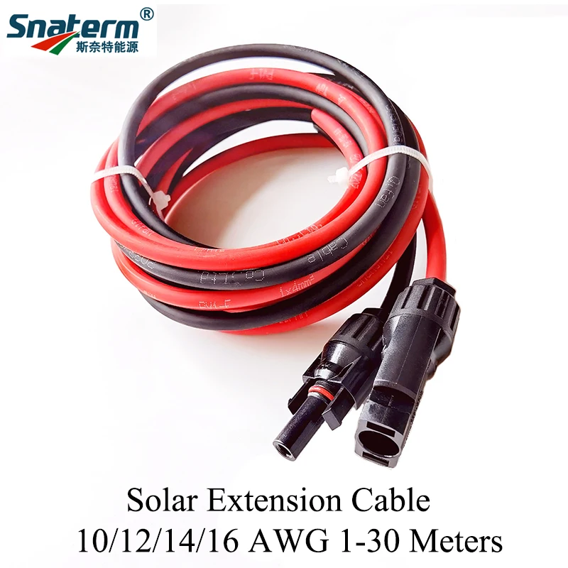 Solar Panel Extension Cable With One End Connector Assembly 2.5/4/6mm2 ...