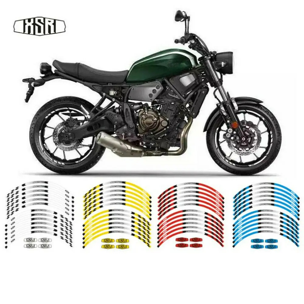 FOR YAMAHA XSR 700 900 2016-2021 17" Motorcycle Accessories WHEEL STICKERS
