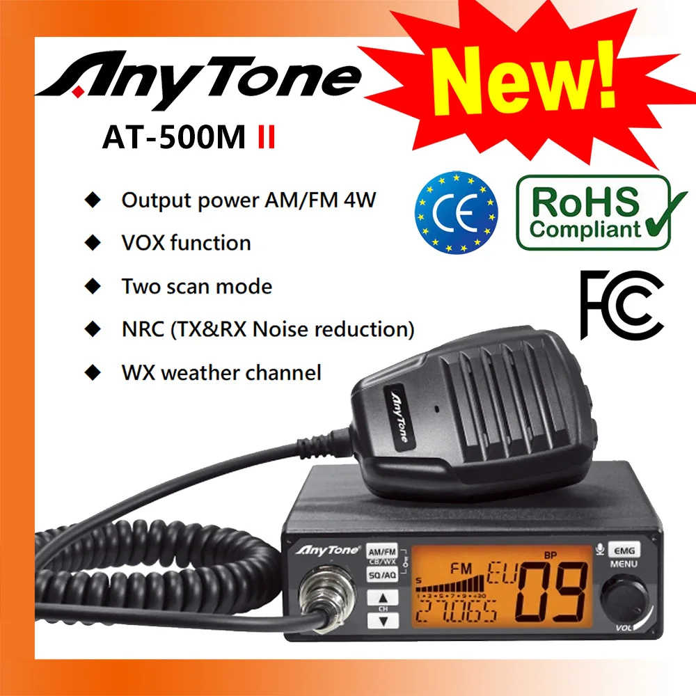 AnyTone-Radio-CB-m-vil-AT-500M-II-VOX-para-cami-n-dispositivo-con ...