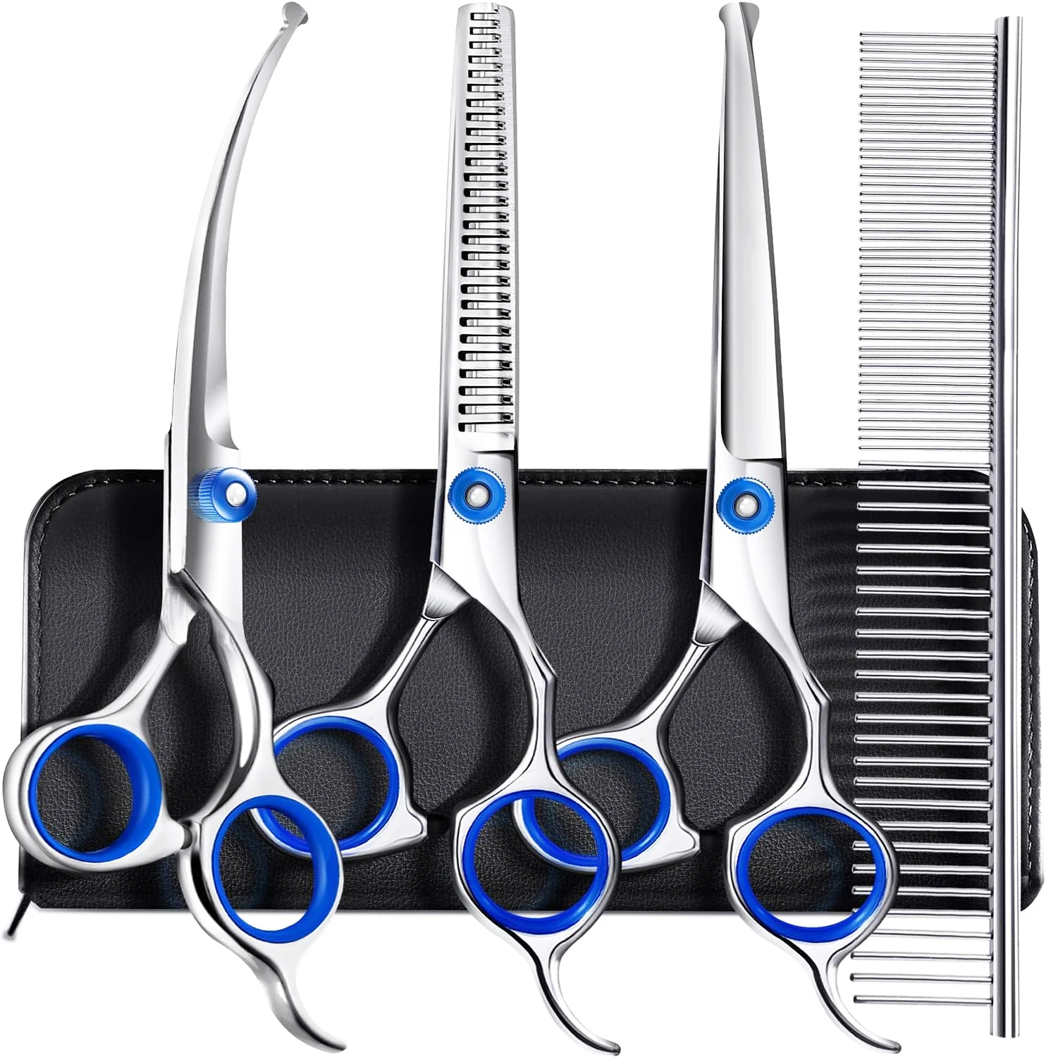 Tijeras-profesionales-de-acero-inoxidable-para-peluquer-a-de-perros-Kit ...