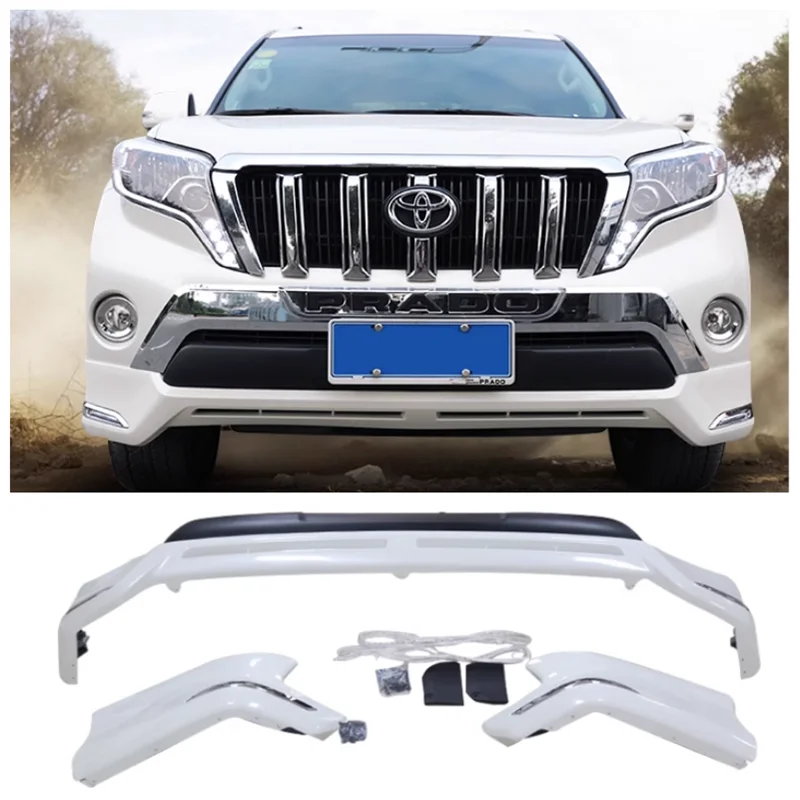 For-Toyota-Prado-FJ150-2014-2017-High-Quality-ABS-Paint-Bumper-Front ...