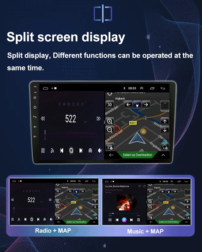 9-дюймовый Автомобильный Радиоплеер Для Toyota Yaris XP90 2005-2012 Android OS GPS Navi DSP ...