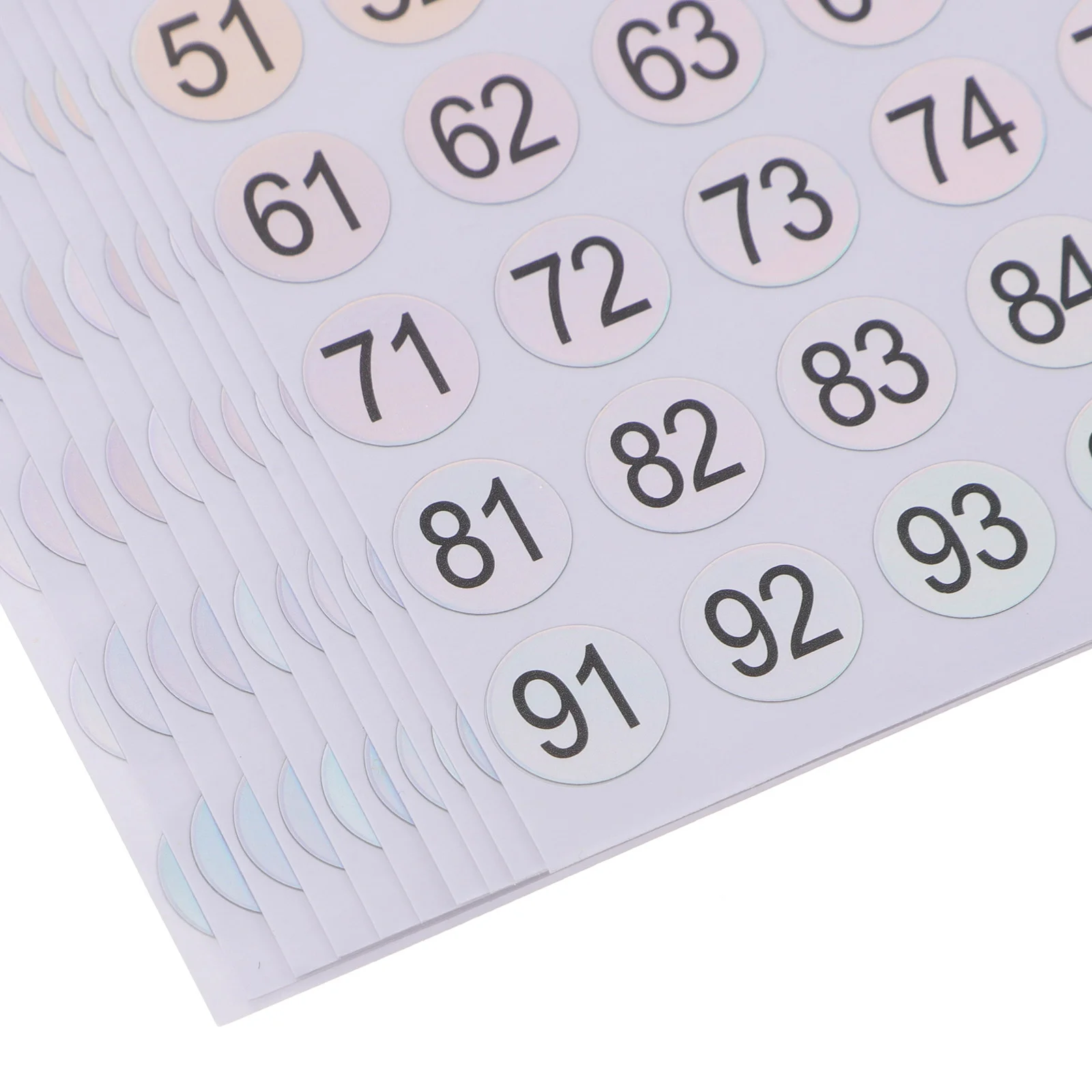 Round Number Stickers Label Office Labels Adhesive 1-100 Self-adhesive ...