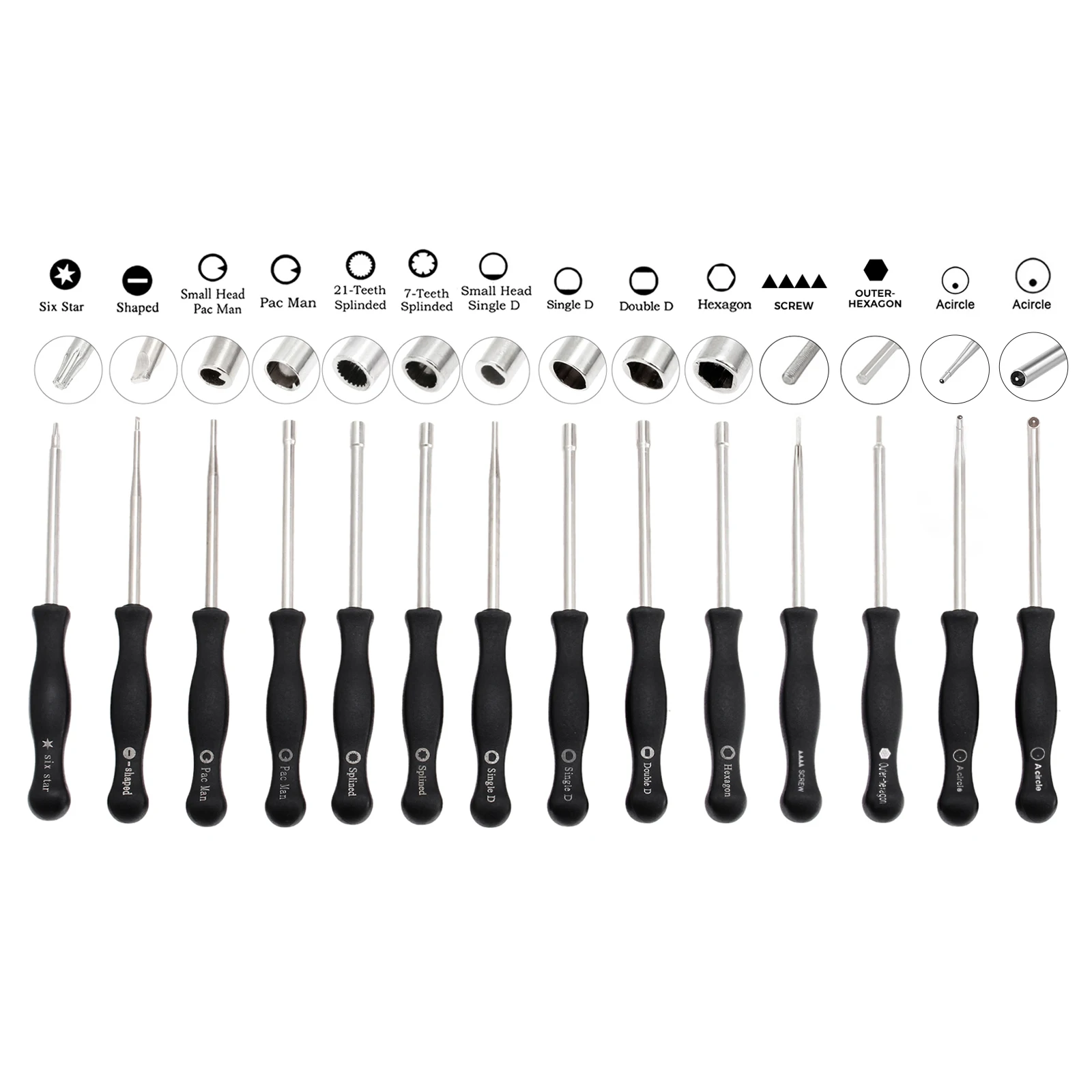 14pcs/set Carburetor Adjustment Tools + Brush + Bag fit 2 Cycle Engines ...