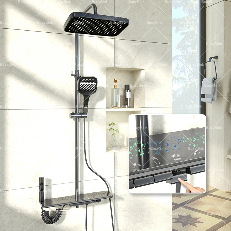 Grey-Bathroom-Shower-Set-with-Digital-Display-Starry-Sky-Atmosphere ...