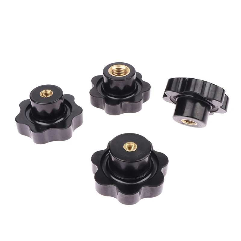 M5-M6-M8-M10-M12-M16-Plum-Bakelite-Hand-Tighten-Nut-Handle-Thread-Star ...