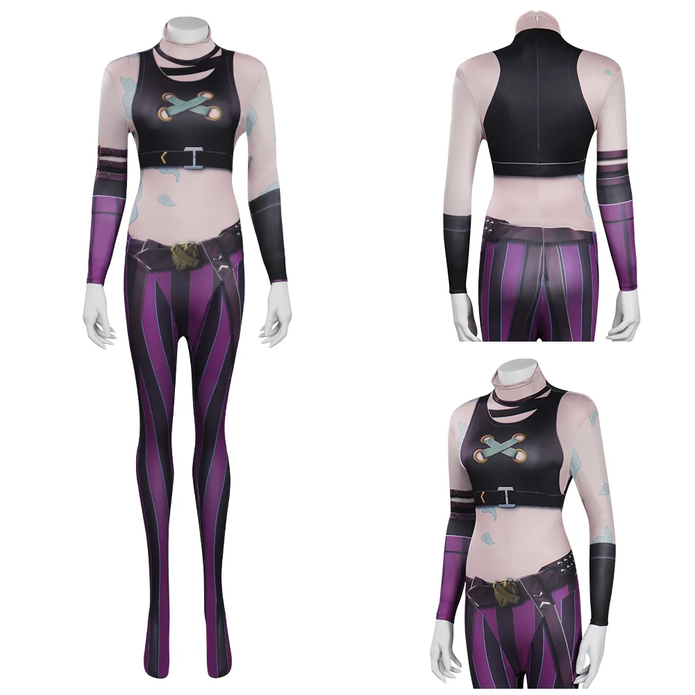Arcane: League Of Legends Jinx Jumpsuit Cosplay For Carnival Suit ...