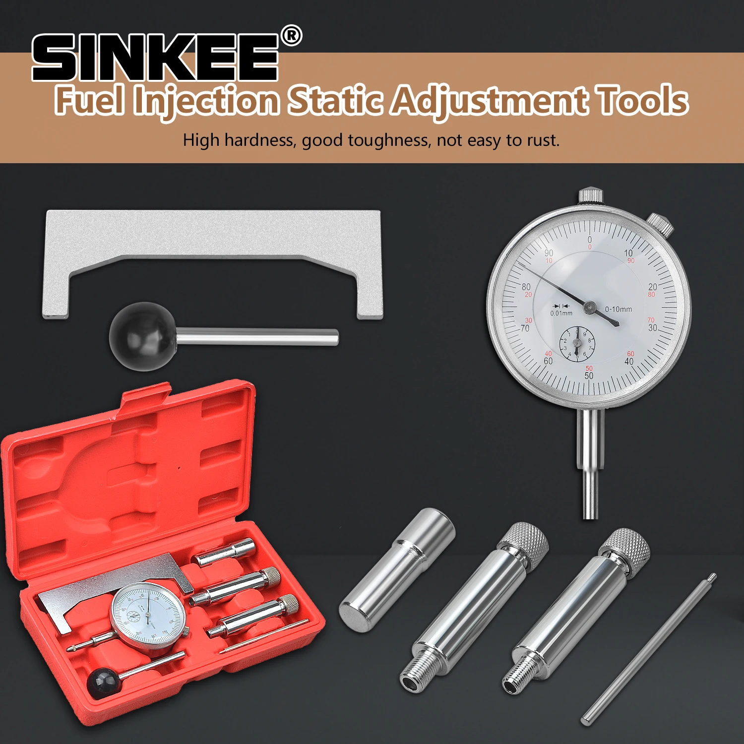 Injection Pump Timing Kit 7-Piece Fuel Injection Pump Timing Gauge Kit ...