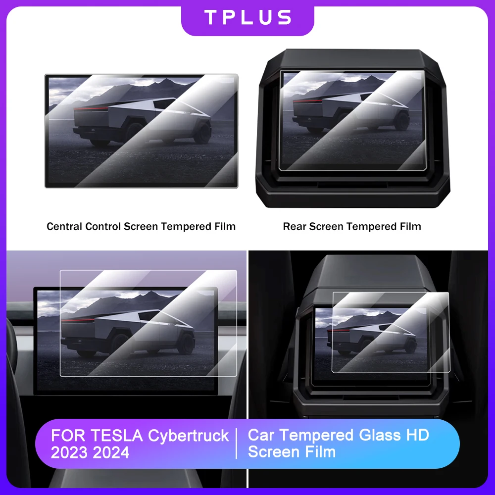 For-Tesla-Cybertruck-2024-2023-HD-Touch-Screen-Protector-Center-Control ...
