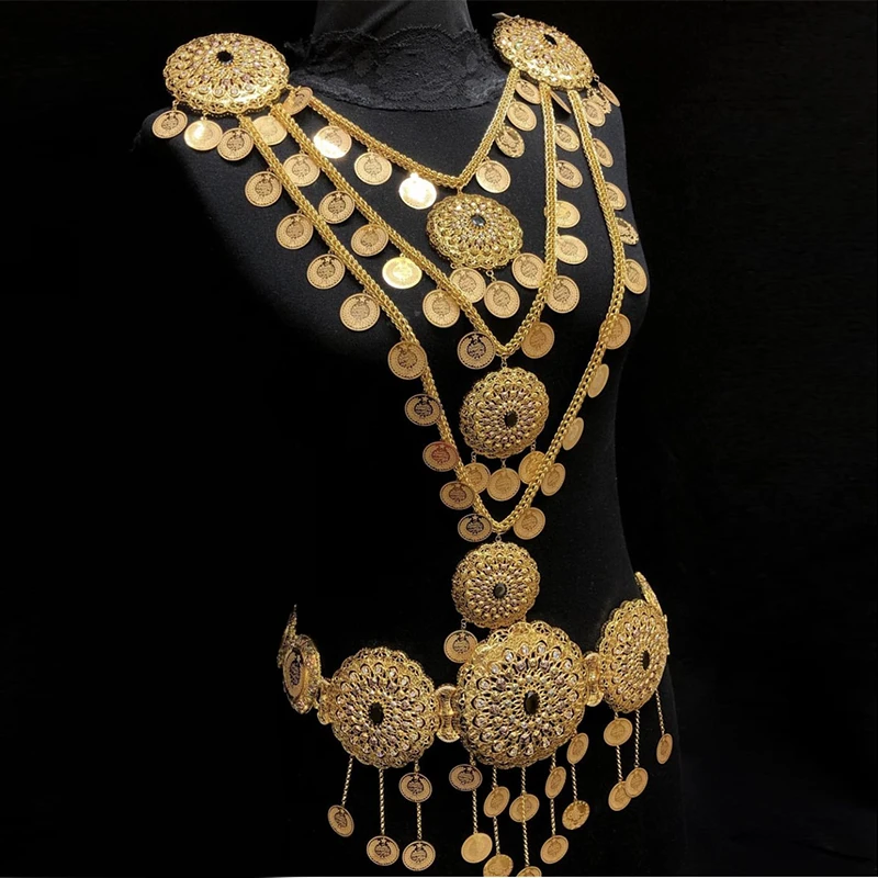 Luxury-Gold-Plated-Kurdish-Wedding-Jewelry-for-Bridal-Ancient-Arabic ...