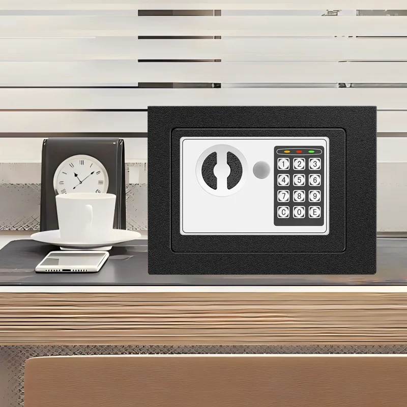Compact Digital Safe with Keyboard Lock - Easy Peel-Open Design, Ideal ...