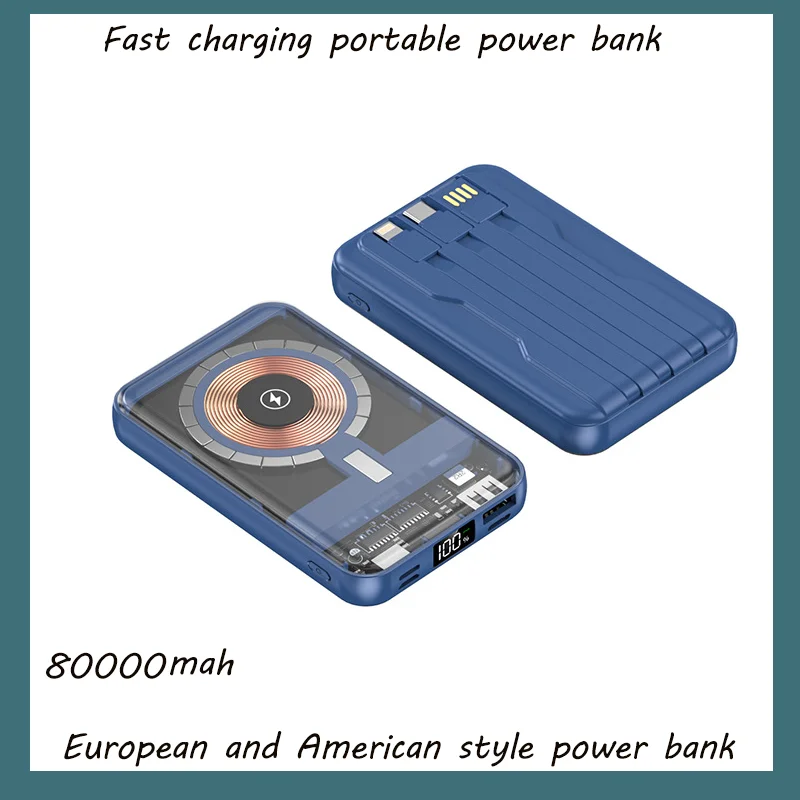 100-Original-Power-Bank-80000mAh-Portable-Fast-Charging-Magnetic ...