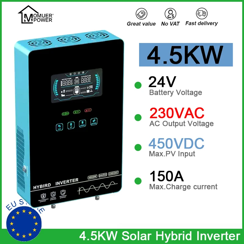 24v-Hybrid-Inverter-Mppt-4-5KW-to-220v230vac-On-Off-Grid-Solar-Pure ...