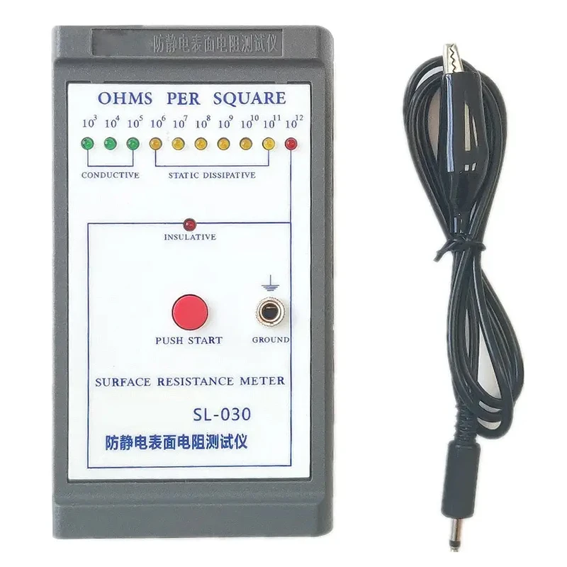 Surface Resistance Tester Static Pad Antistatic Impedance Measuring ...