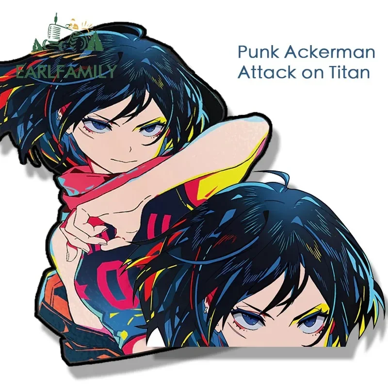 EARLFAMILY-Punk-Mikasa-Ackerman-Fanart-Car-Sticker-Anime-Attack-on ...