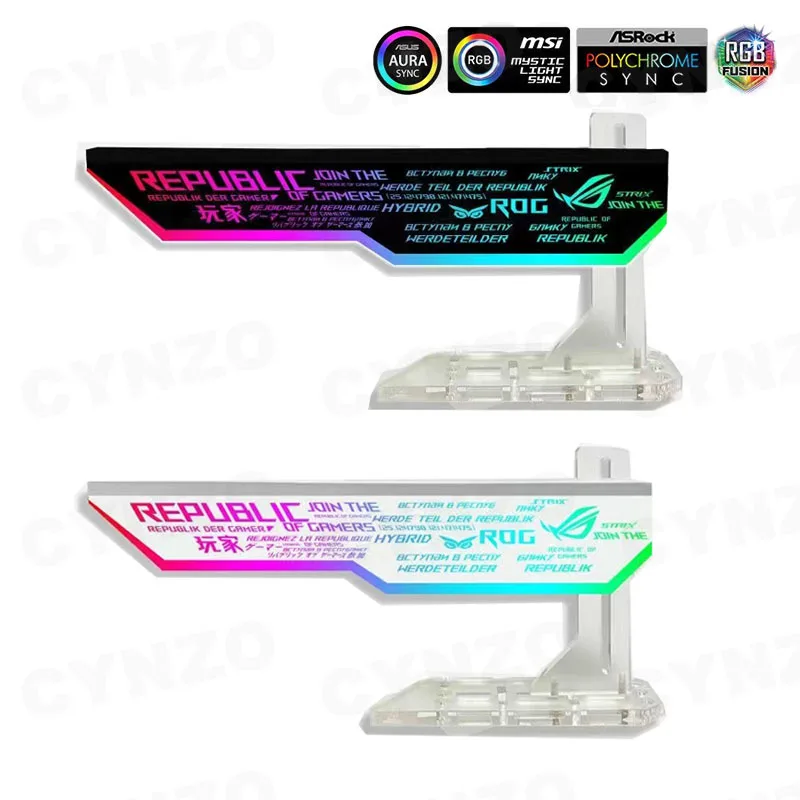 MOD VGA Holder,4090 3090 Graphics Card Bracket 5V 3pin ARGB AURA SYNC ...