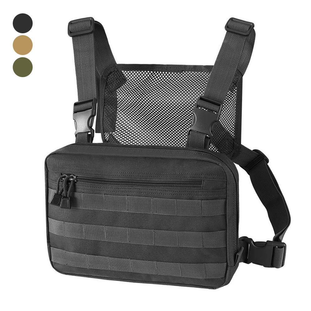 Hip Hop Military Tactical Chest Bag Backpack Men Adjustable Multi ...