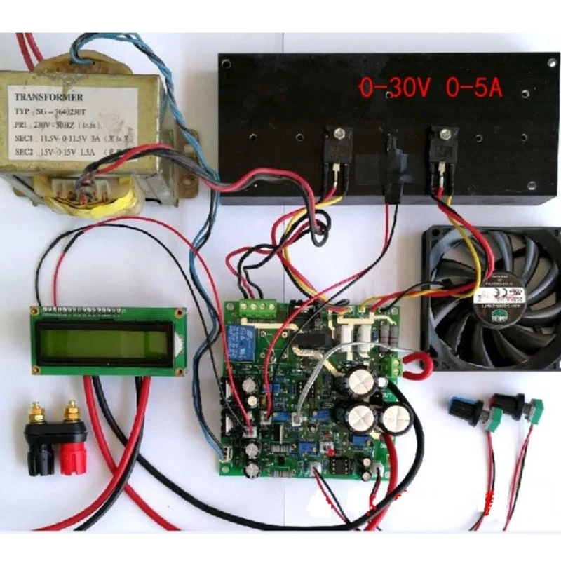Adjustable-Power-Supply-0-30V-0-5A-Learning-Experiment-Power-Board ...