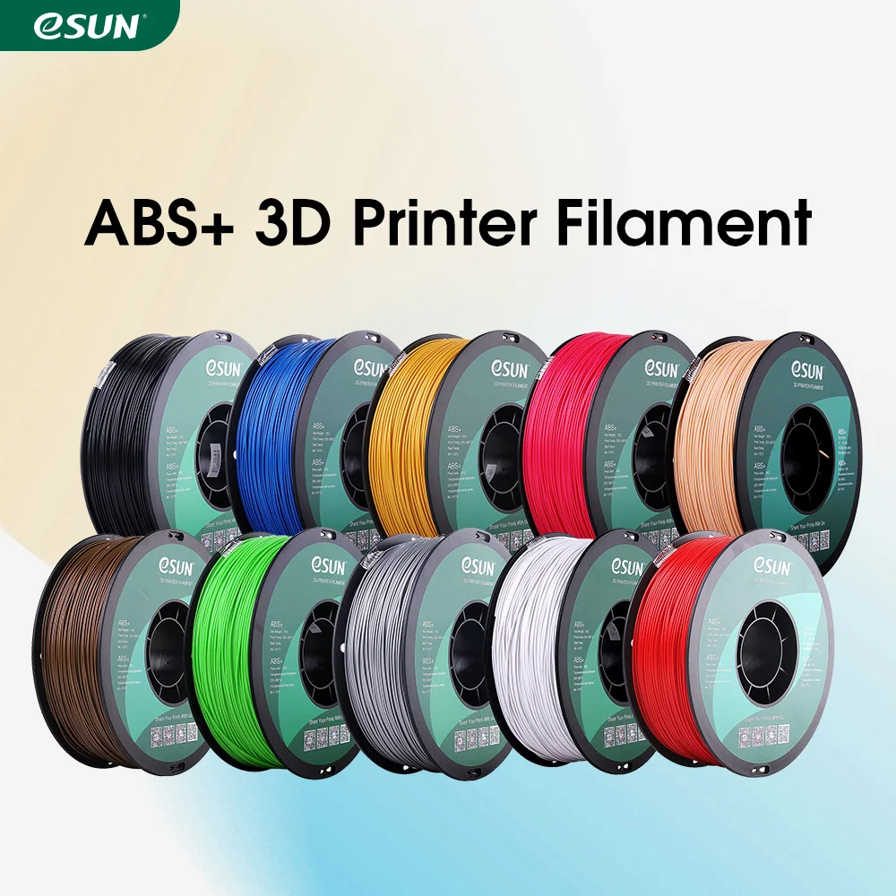 eSUN 3D Printer Filament 1.75mm 1KG ABS+ 3D Plastic Printing Filament 2.2 LBS Spool 3D Printing ...