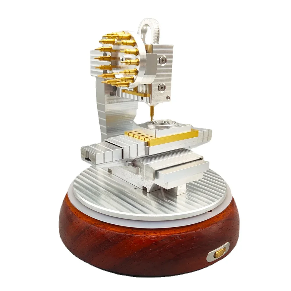 Brass-Mini-Milling-Machine-Model-Simulation-Machinery-DIY-Milling ...
