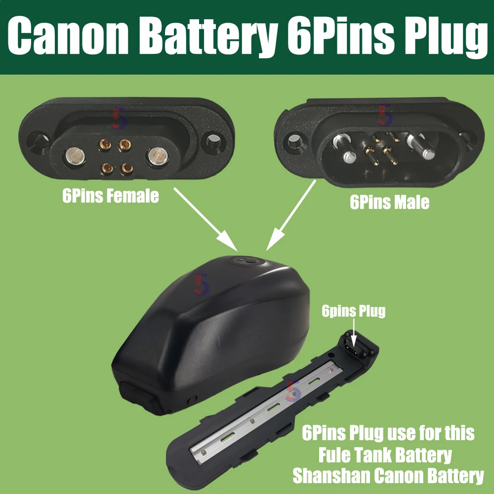 6Pin-Plug-For-Fule-Tank-Battery-Ebike-6pins-Power-Plug-Connector-Ebike ...