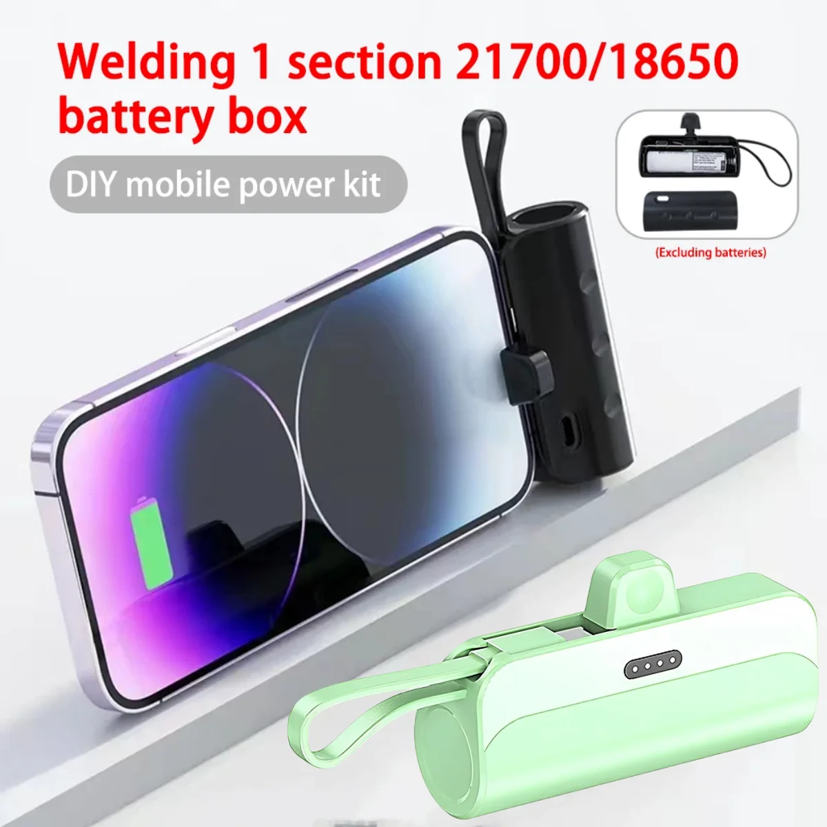 DIY-Power-Bank-Case-Kit-USB-C-Battery-Pack-Portable-Phone-Charger ...