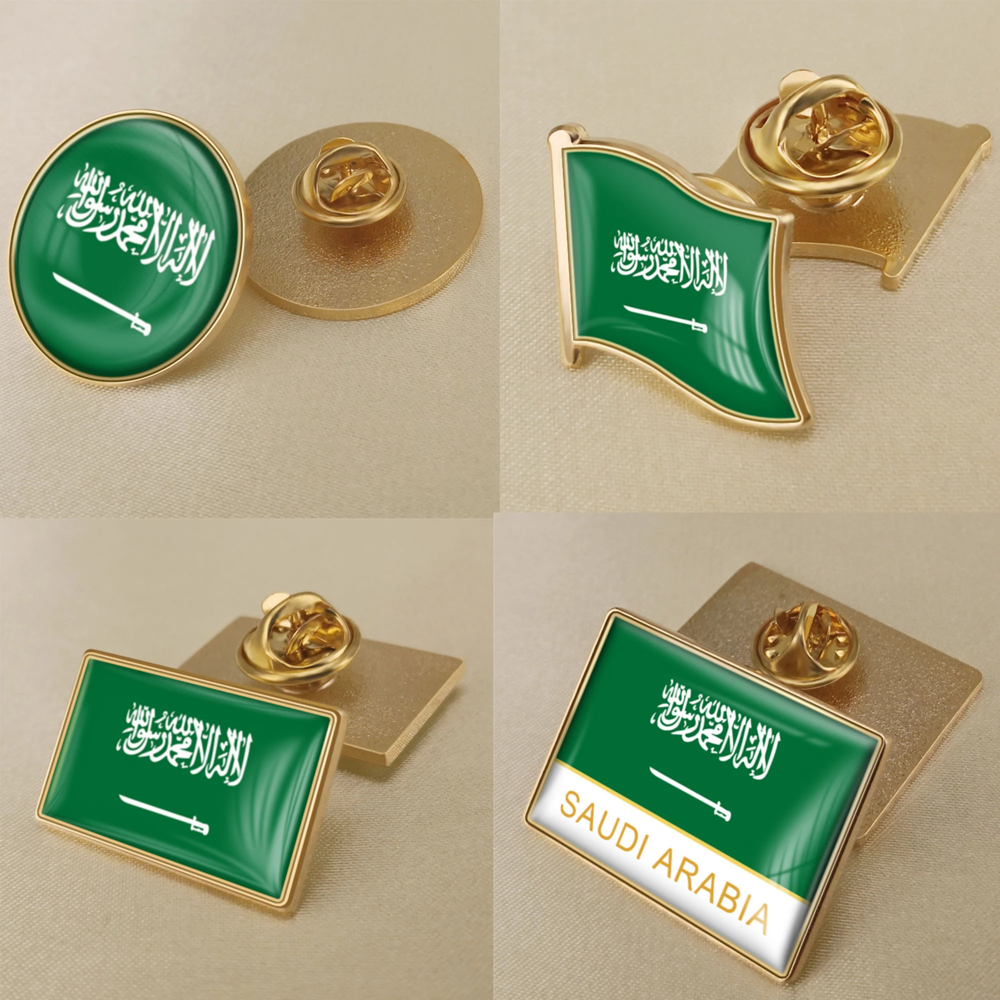 Saudi Arabia Flag Brooches Badges Lapel Pins| | - AliExpress