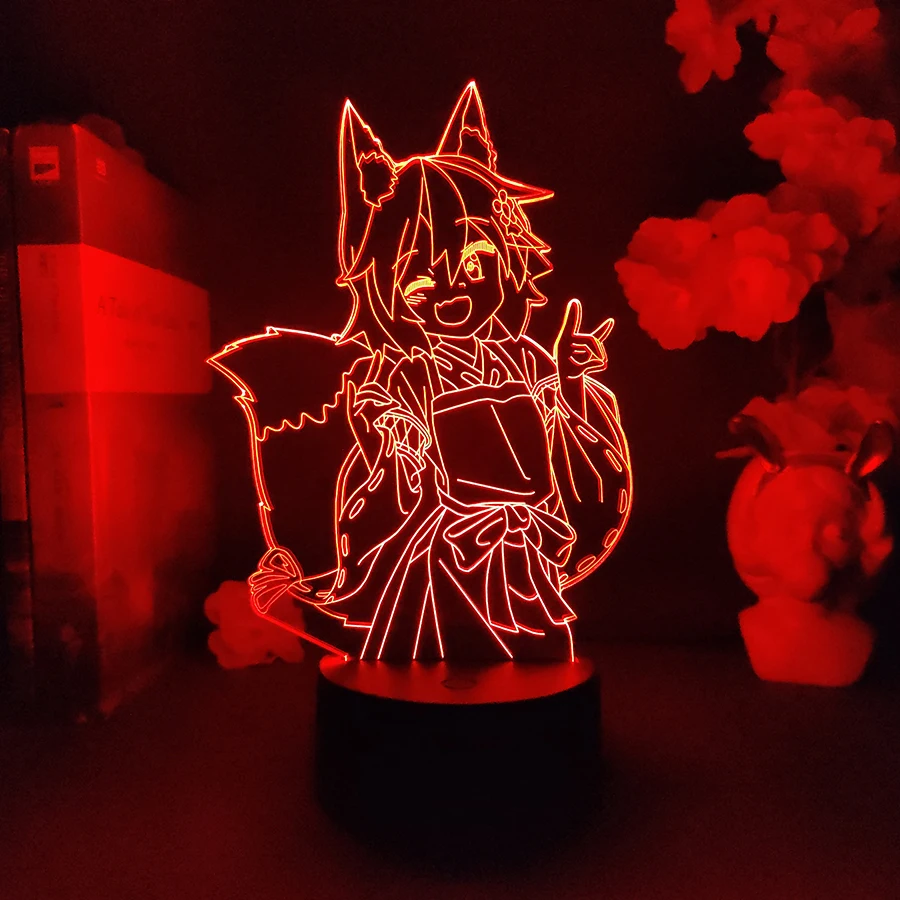 The-Helpful-Fox-Senko-Anime-Lamp-Led-Light-for-Bedroom-Decoration ...