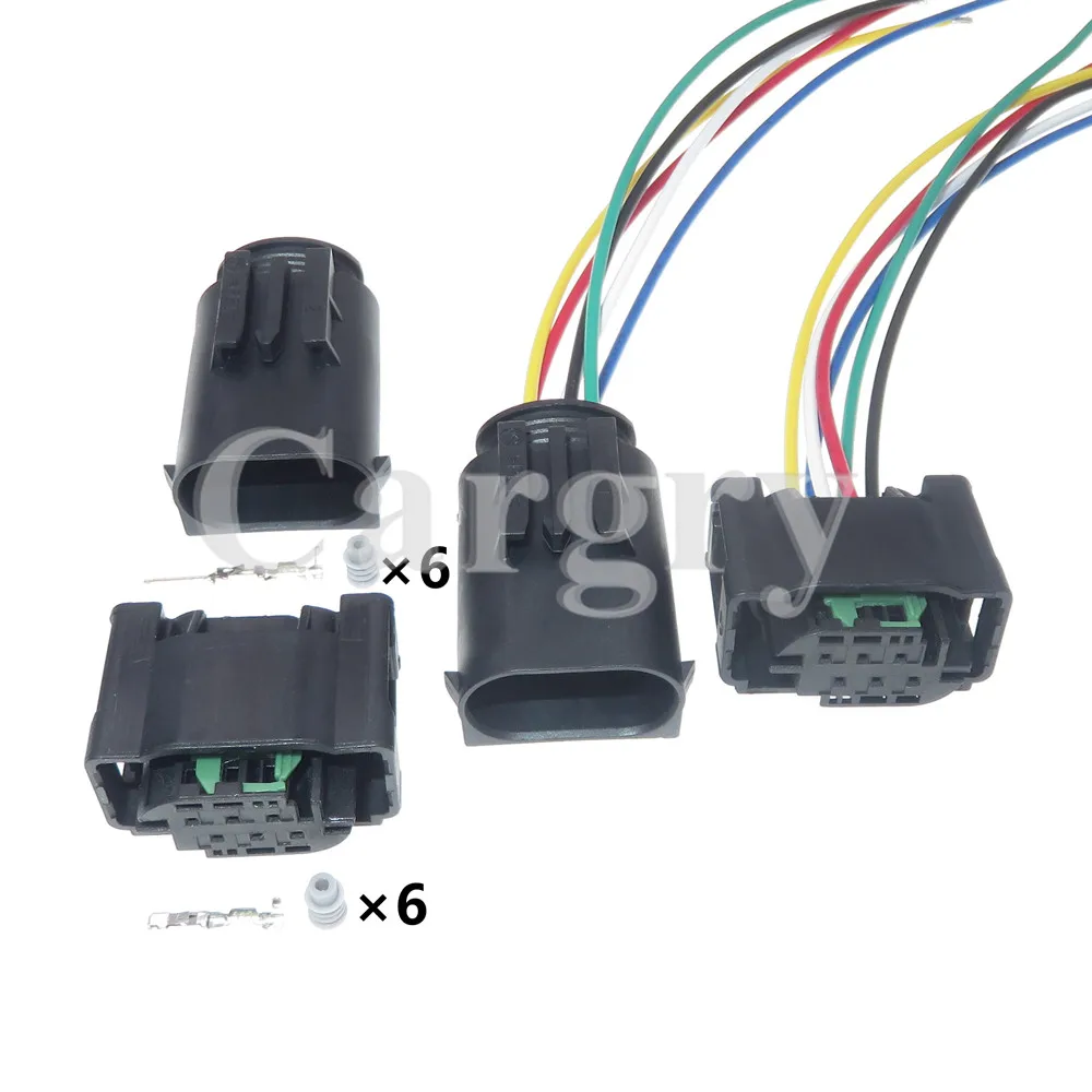 1-Set-6P-Car-Socket-1-967616-1-7M0973119-AC-Assembly-Automotive-Small ...