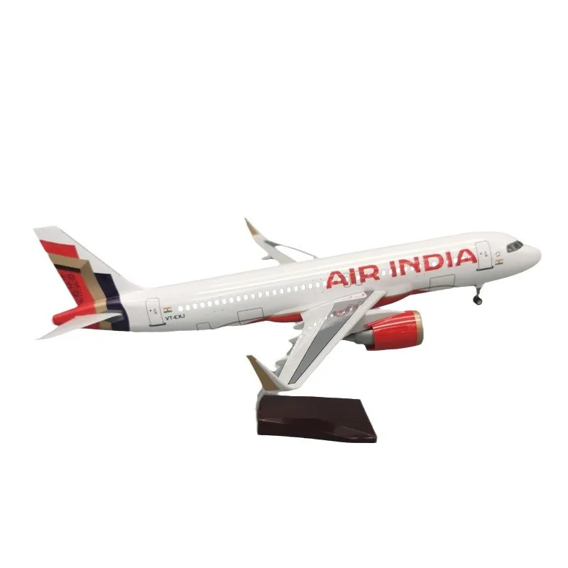 Scale 47cm Model Air India A320Neo Aircraft Toy With Base Display Plane ...