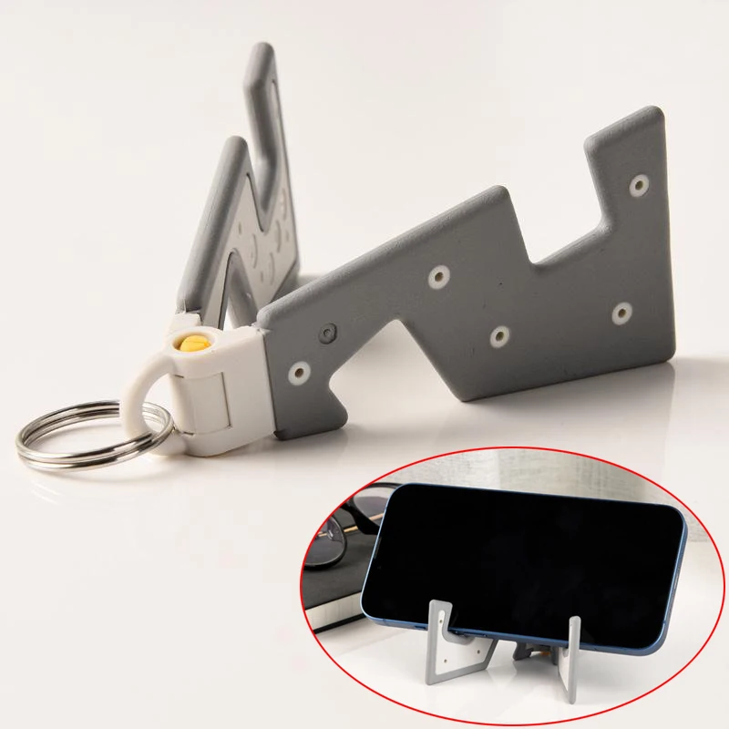 Portable Desk Phone Holder Keychain Stable Ultra Thin Foldable Mobile ...