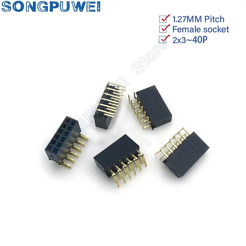 Pin Double Row Strip Connector | Double Row Pin Connectors Male ...
