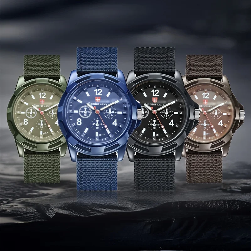 Mens-Watch-New-Fashion-Sports-Quartz-Military-Wristatches-Luminous-Slim ...