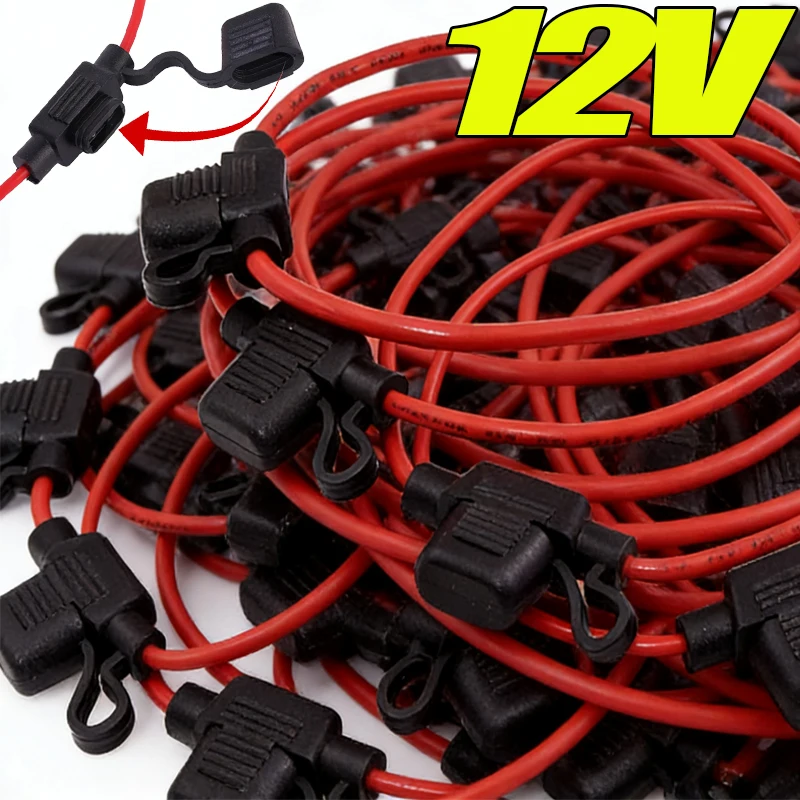 Automotive Fuse Socket Mini Blade Fuse Holder Splash-Proof Box 12V 30A ...