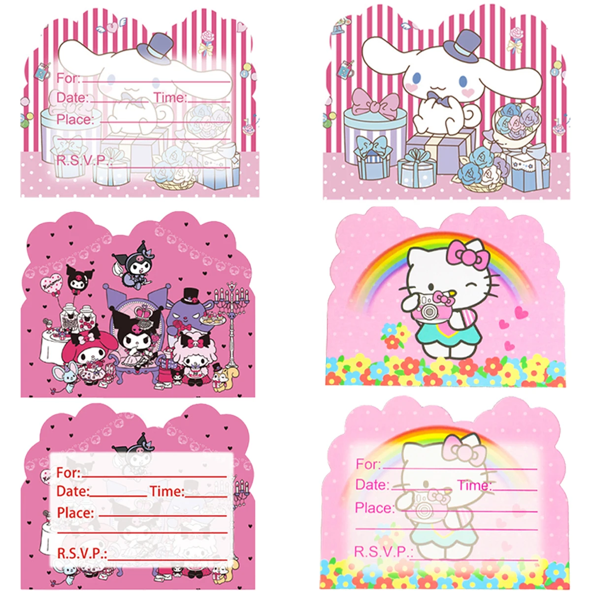 Invitaciones de Kuromi Editables: La Solución Perfecta para una Fiesta ...