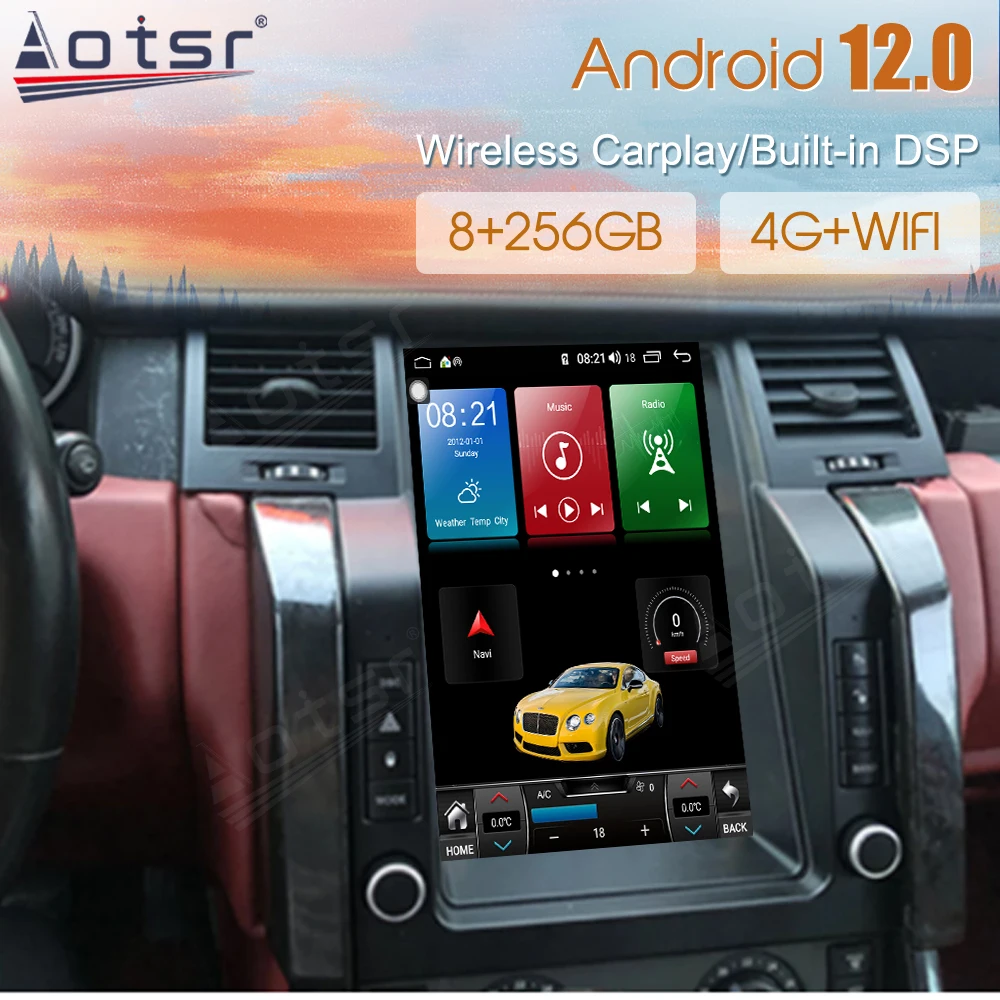 256G Android 12 For Land Rover Range Rover Sport 2005 2009 Car ...