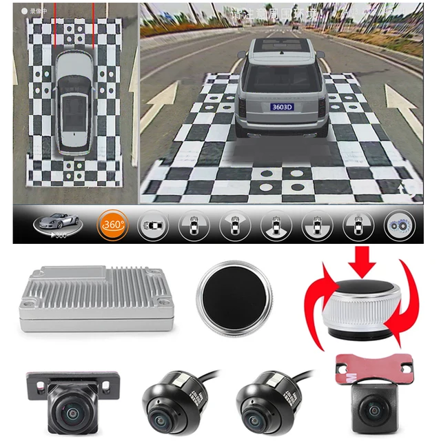 1080P Sony 307 WDR Universal 360 Panoramic Camera Bird's Eye View ...