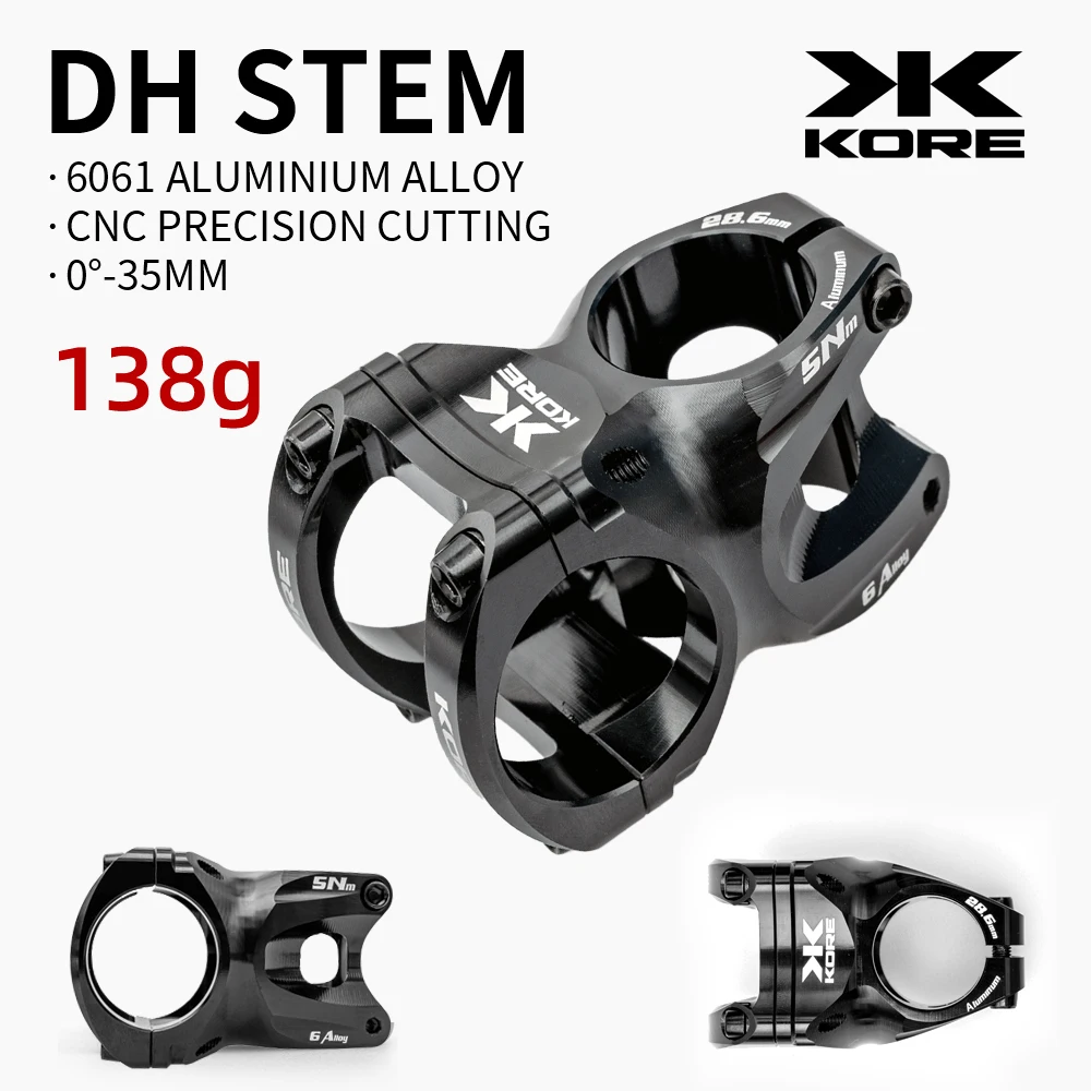 KORE Bicycle DH Stem 35mm MTB Road Bike Aluminum Alloy Short Stem ...