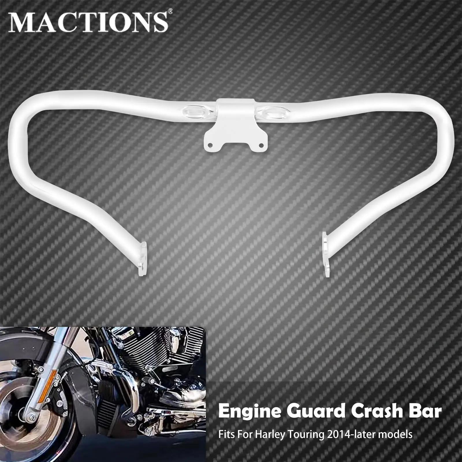 Motorcycle Chrome Chopped Engine Guard Highway Crash Bar For Harley ...