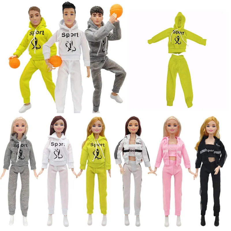 1Set 30cm Ken Doll Clothes Sports Suit Daily Wear Dolls Clothes for Ken ...
