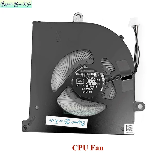 Laptop CPU GPU Cooling Fans for MSI GS75 9SG 9SF 9SE Stealth P75 Creator MS-17G1 17G2 17G3 ...