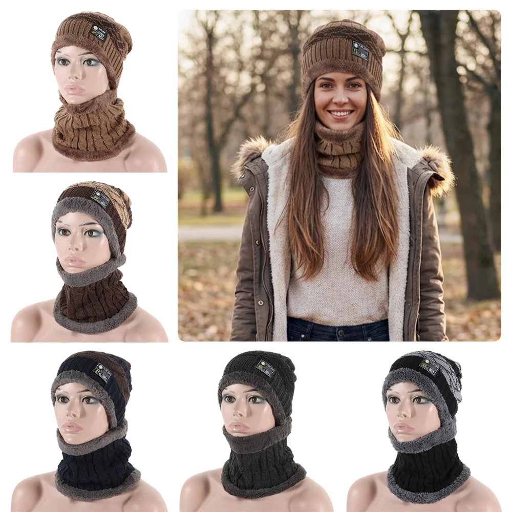 Fashion Polyester Winter Warm Hat Breathable Keep Warm and Cold Knitted ...