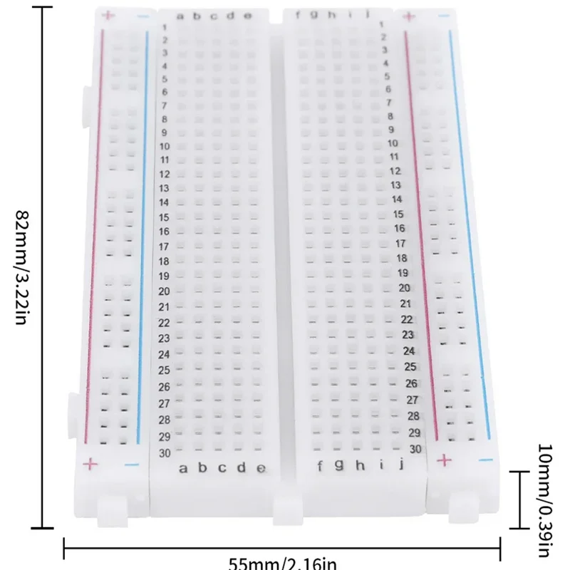 1-10pcs 400 Tie Points Solderless PCB Breadboard Mini Universal Test ...