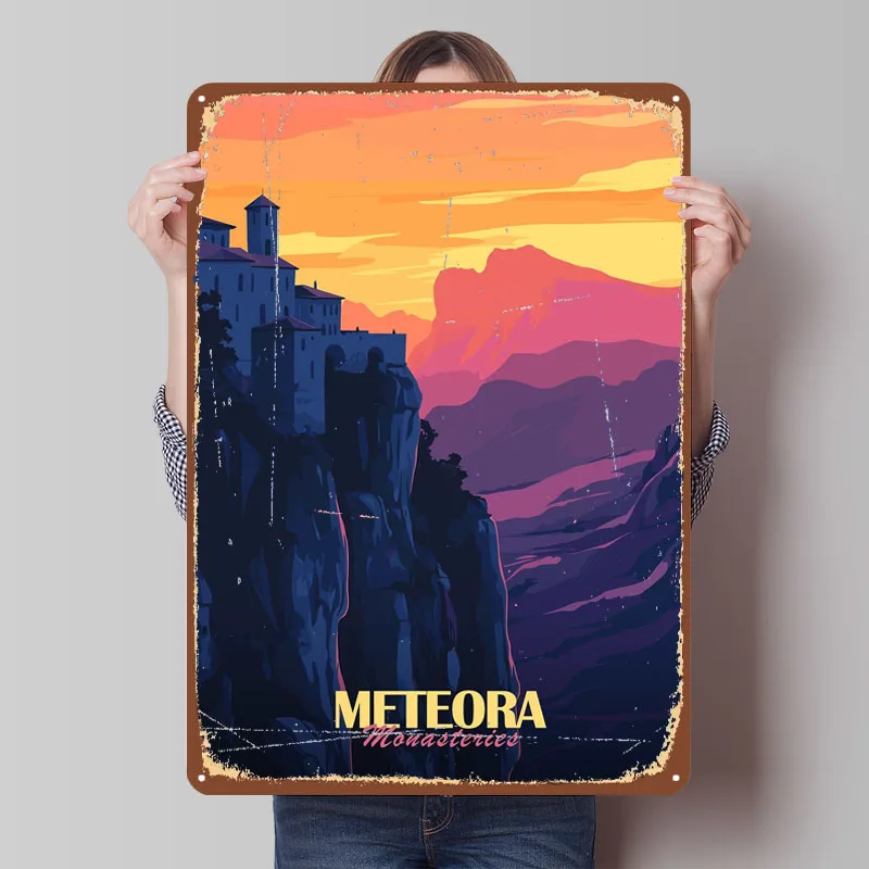 Discover the Beauty of Meteora Map: A Timeless Wall Art for Your Home