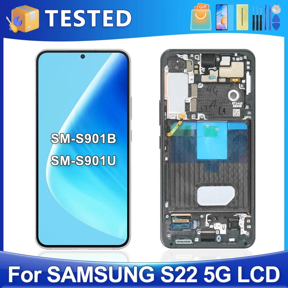 6-1-S22-For-Samsung-For-S22-5G-S901B-S901U-S901W-S901N-S901E-LCD ...