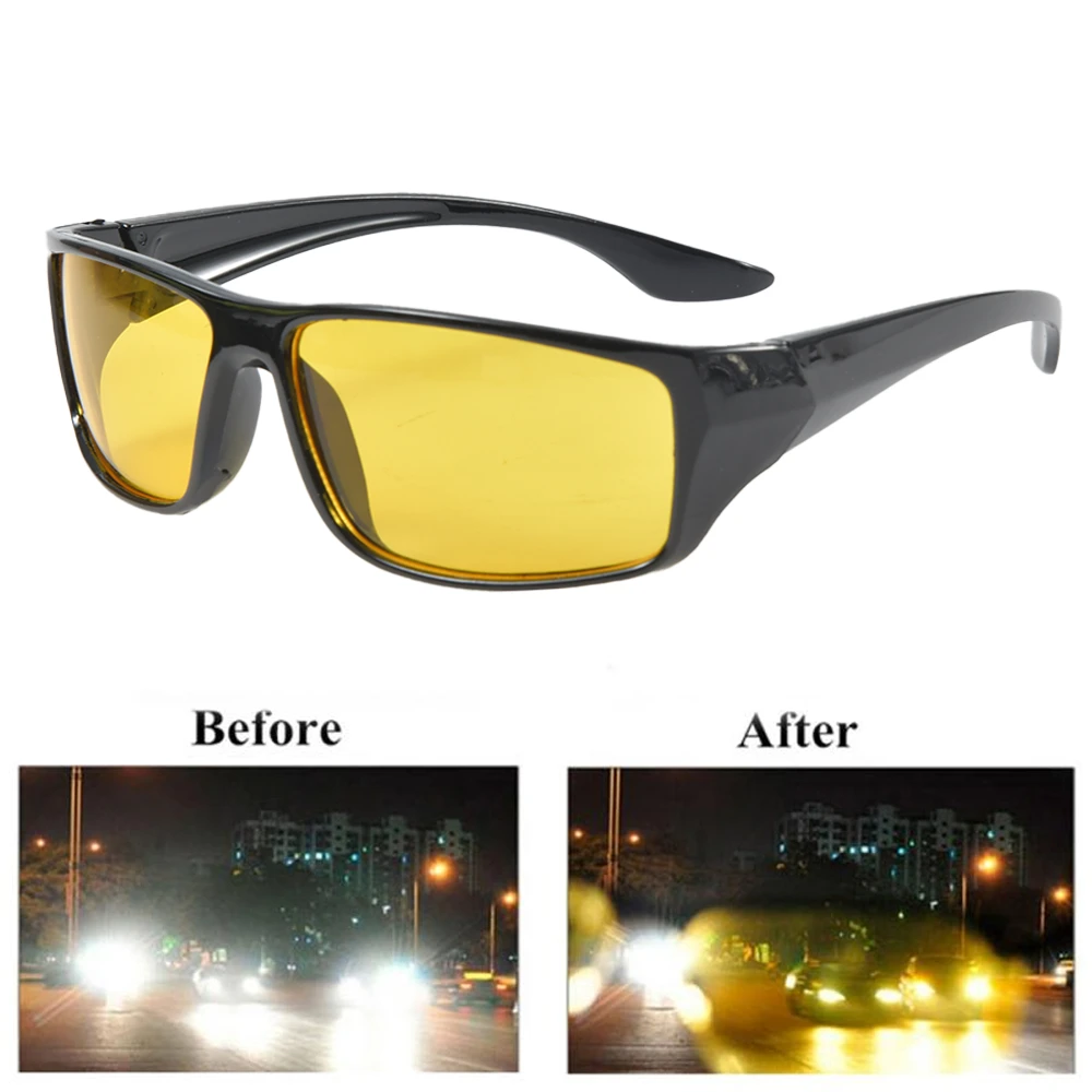 Anti-glare Night Vision Driver Goggles Night Driving Enhanced Light ...