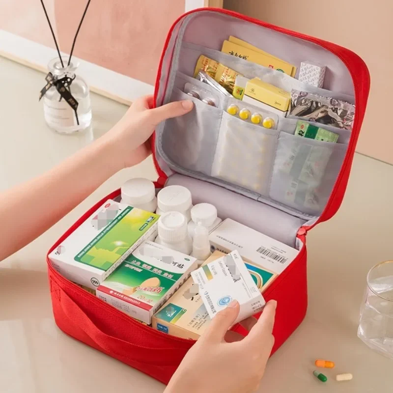 Portable-Medicine-Storage-Bag-Camping-Emergency-First-Aid-Kit-Organizer ...