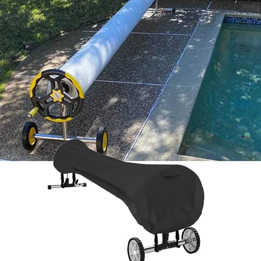 1pc Pool Cover Reel 16/18/20/24FT With Adjustable Straps For Home ...