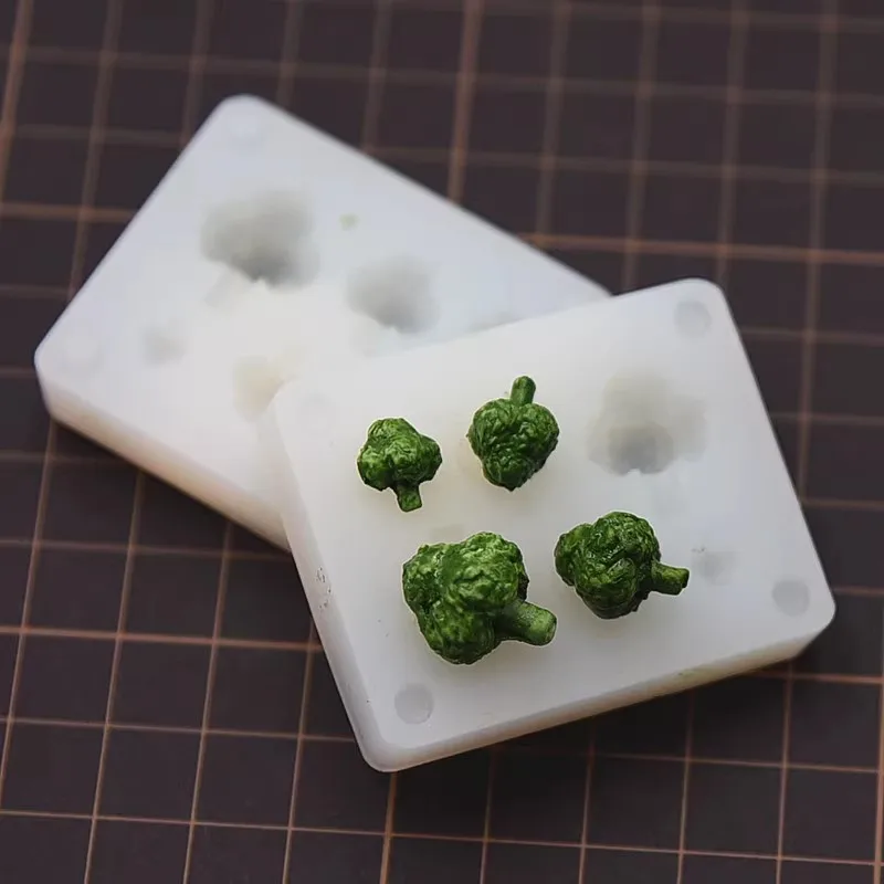 2pcs-Set-3D-Mini-Cute-Broccoli-Silicone-Mold-for-Pottery-Food-Toy-DIY ...