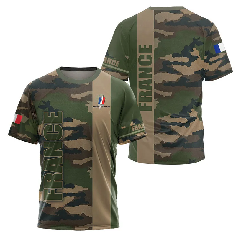 France-Army-Camouflage-Men-Ladies-T-Shirt-Commando-ARMY-VETERAN-3D ...